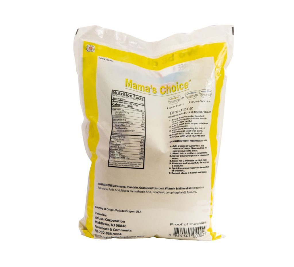 Mama's Choice Plantain Fufu - TMA Global
